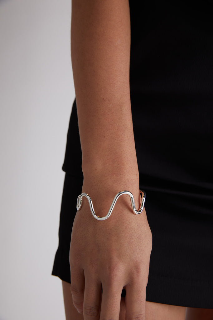 Squiggle Cuff Bracelet | OAK + FORT – OAK + FORT USA