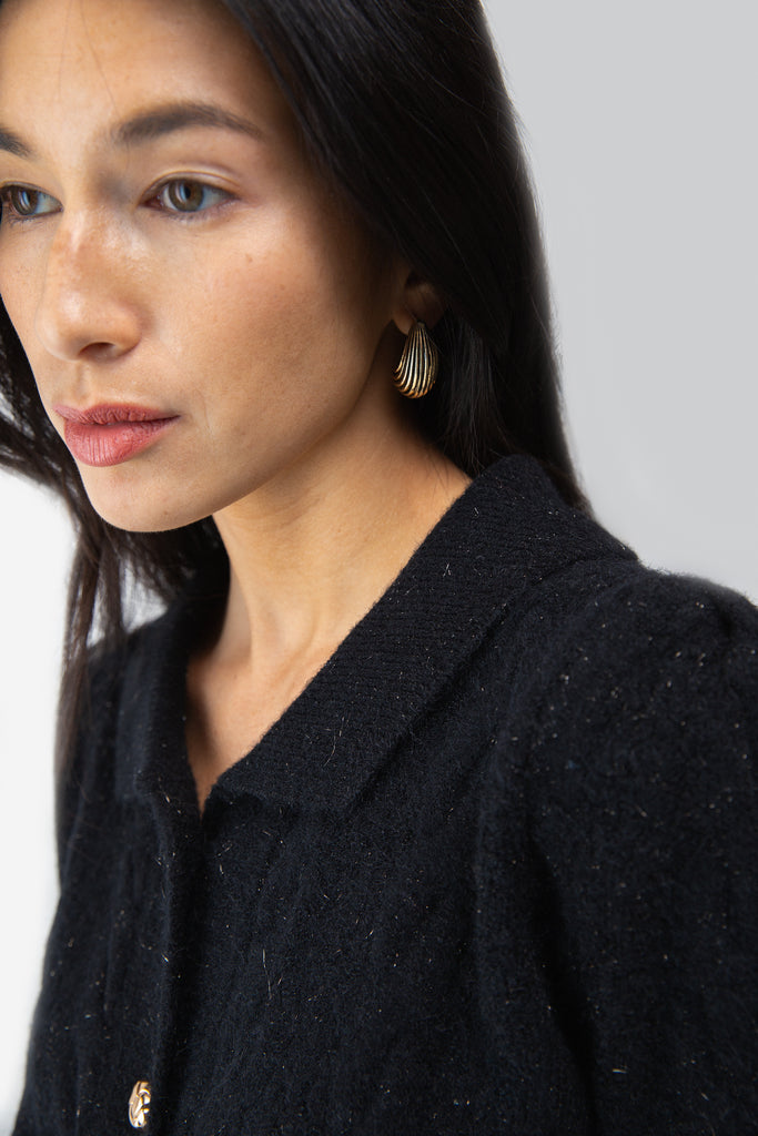 MIXED PATTERN GOLD POINT CARDIGAN | OAK + FORT – OAK + FORT USA