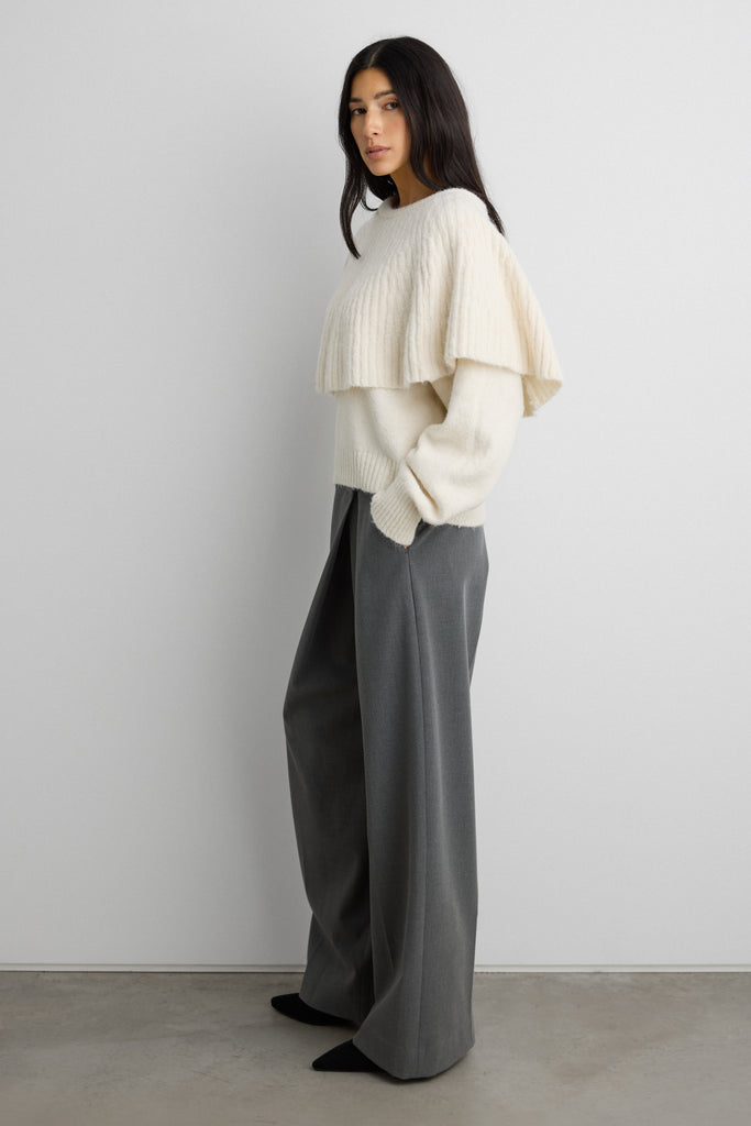 Chunky Ribbed Cape Sweater Set | OAK + FORT – OAK + FORT USA
