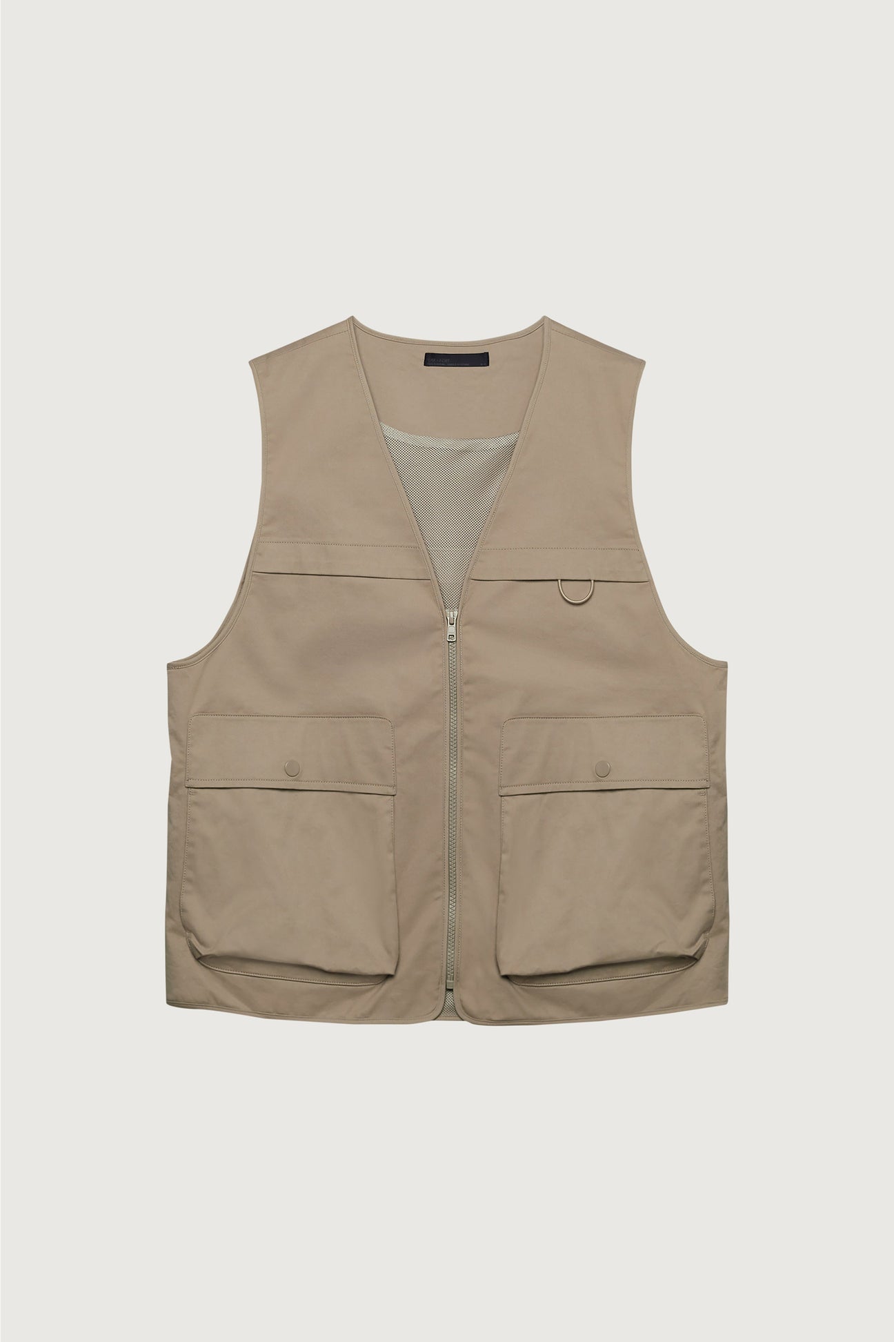 Cotton-Twill Cargo Utility Vest | OAK + FORT – OAK + FORT USA