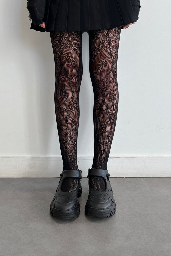 Flower Pattern Sheer Tights | OAK + FORT – OAK + FORT USA