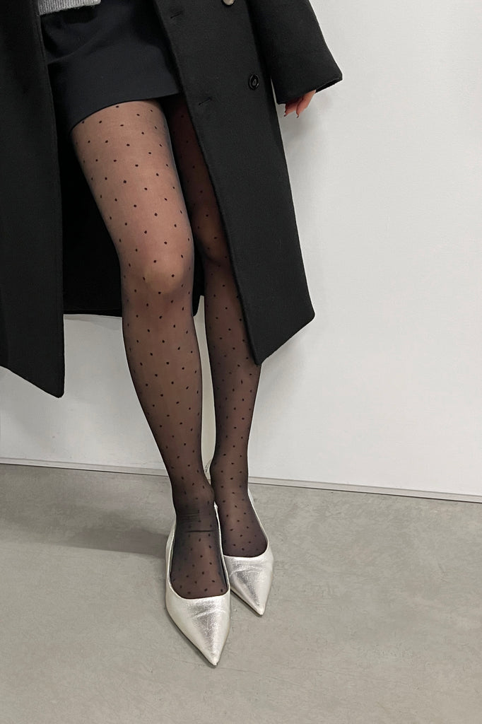 Sheer Patterned Tights | OAK + FORT – OAK + FORT USA