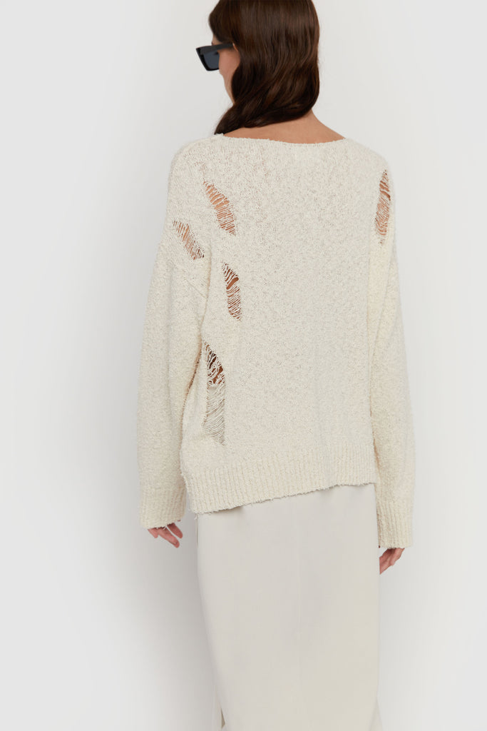 Distressed Oversized Sweater | OAK + FORT – OAK + FORT USA