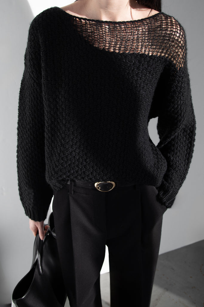 Distressed Detail Sweater | OAK + FORT – OAK + FORT USA