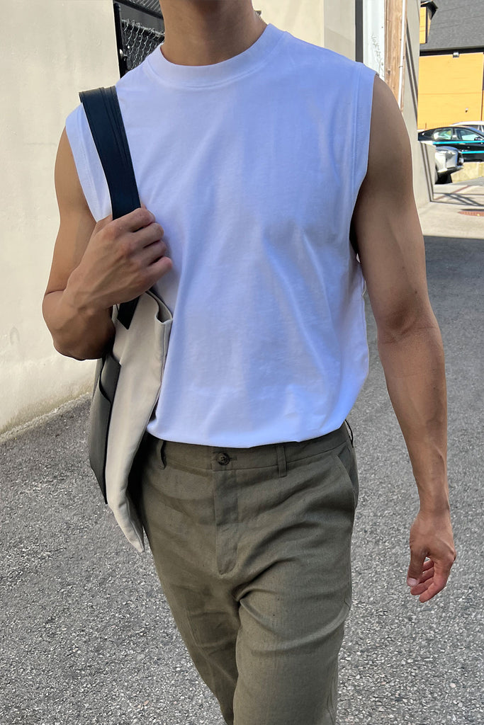 Sleeveless Muscle Tank | OAK + FORT – OAK + FORT USA
