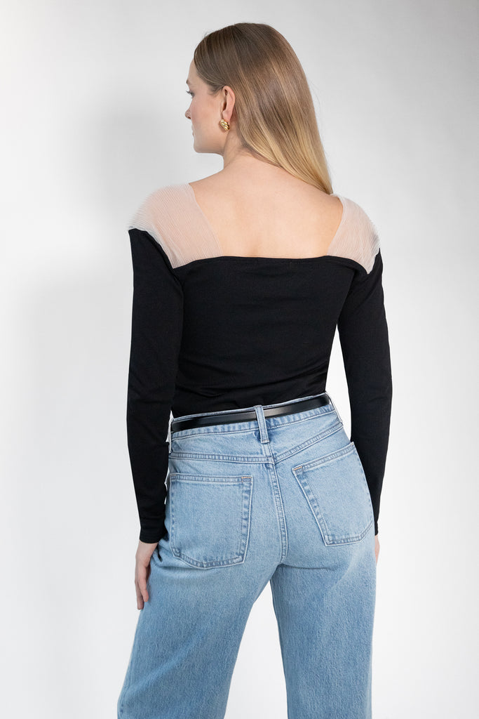 Sheer Shoulder Top | OAK + FORT – OAK + FORT USA